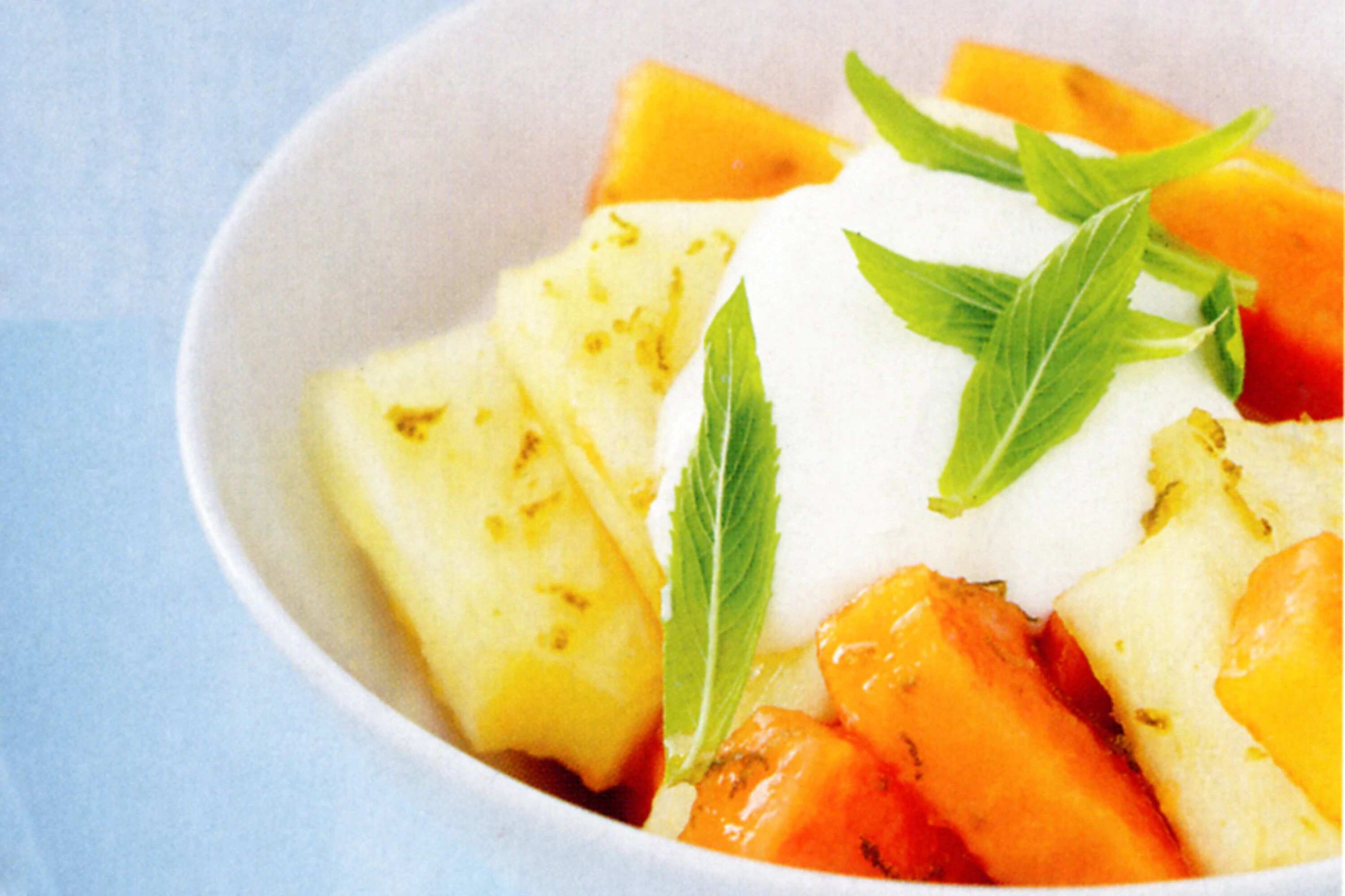 How to make Papaya & Pineapple In Tropical Syrup Recipe