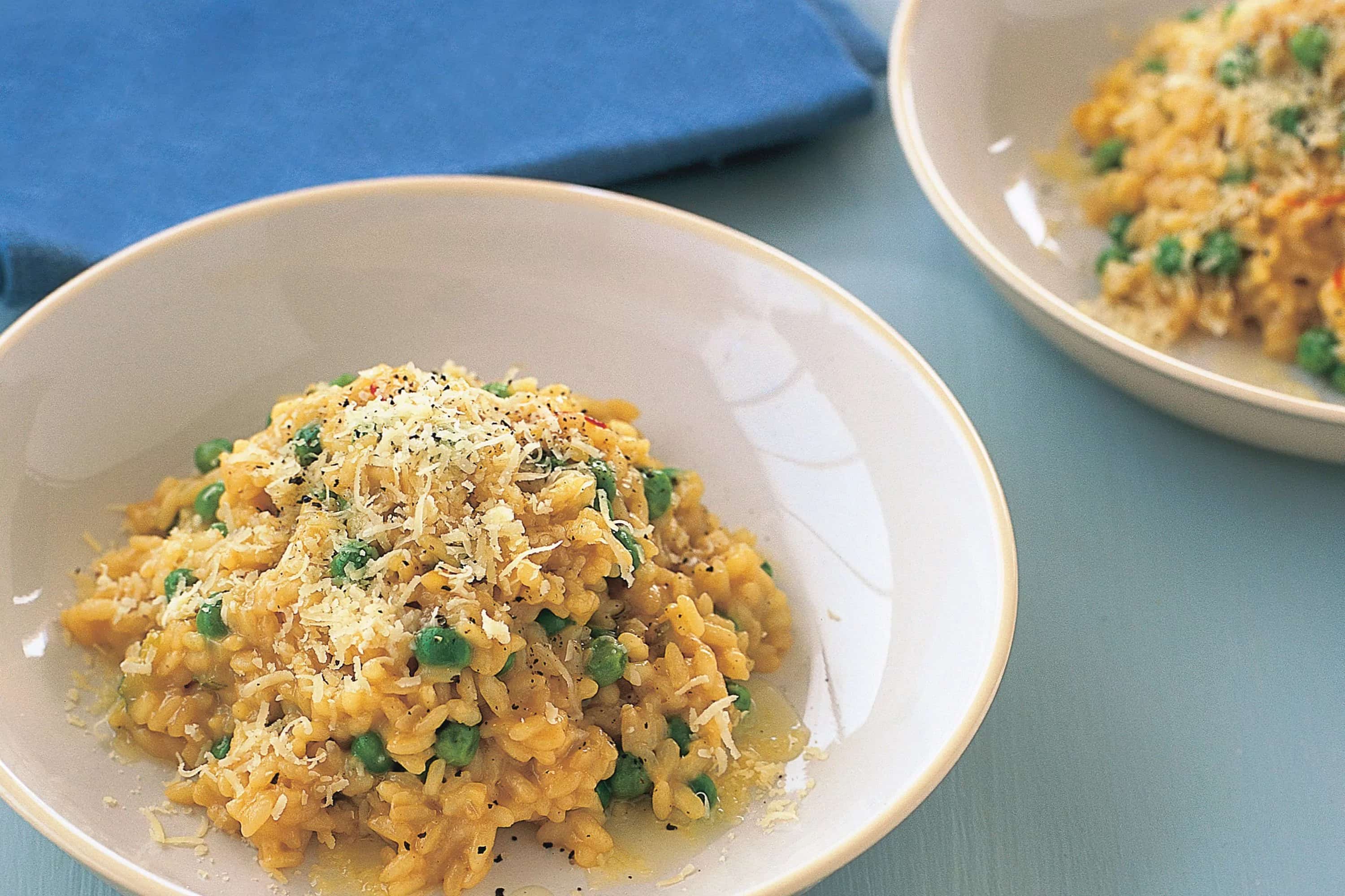 How to make Pea And Saffron Risotto Recipe