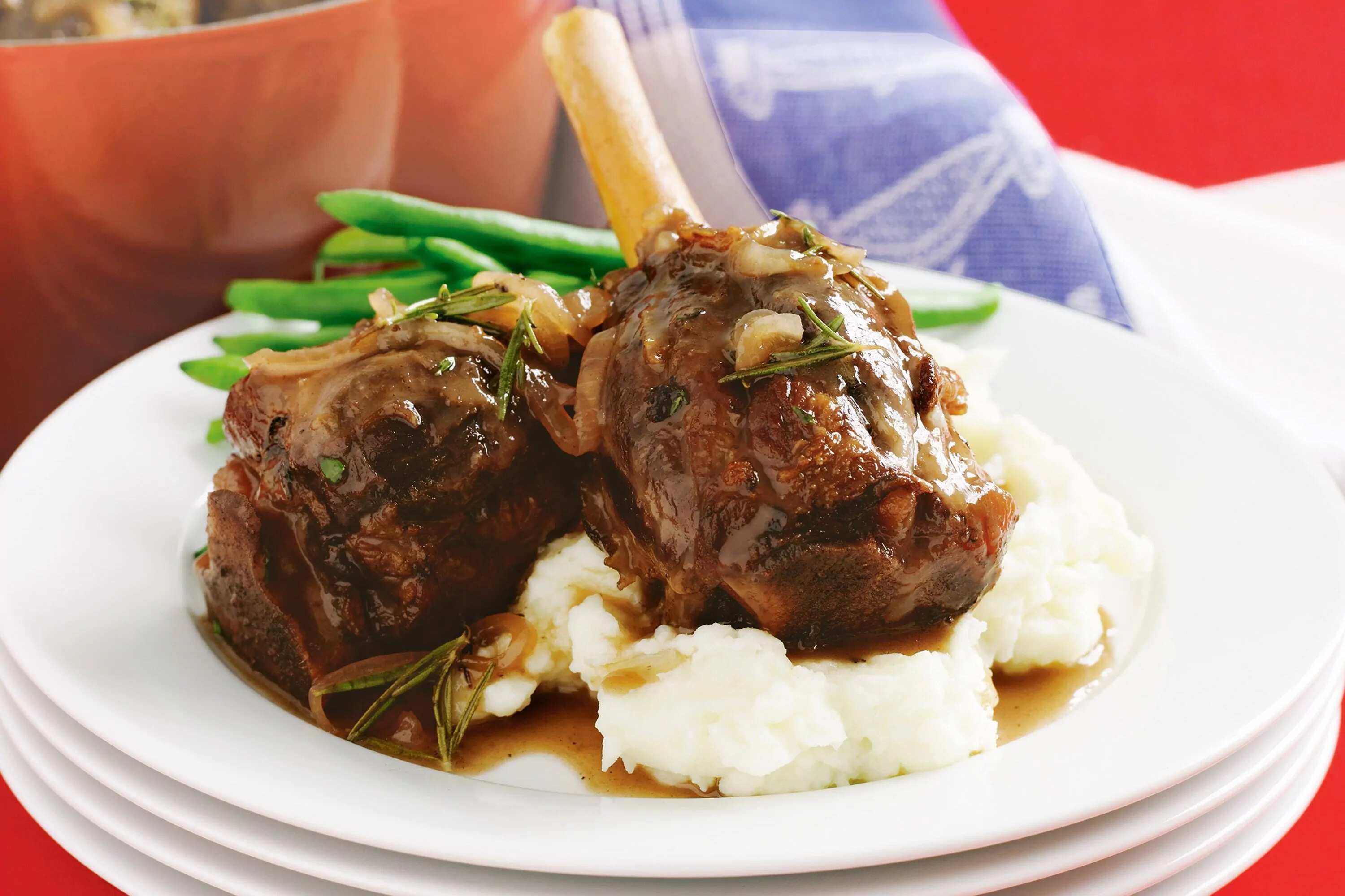 How to make Plum And Rosemary Lamb Shanks Recipe