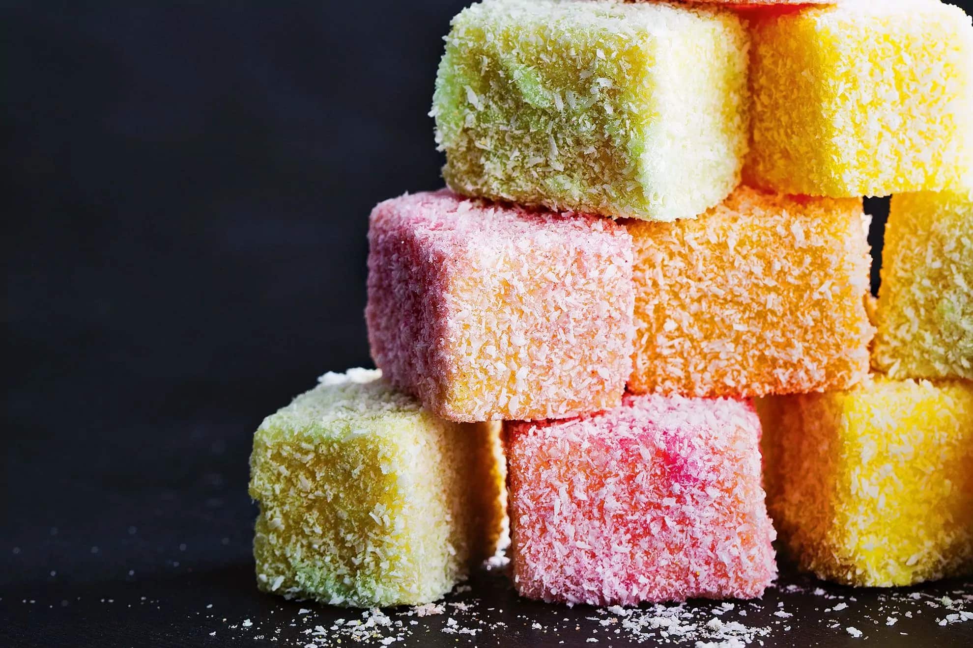 How to make Rainbow Lamingtons Recipe