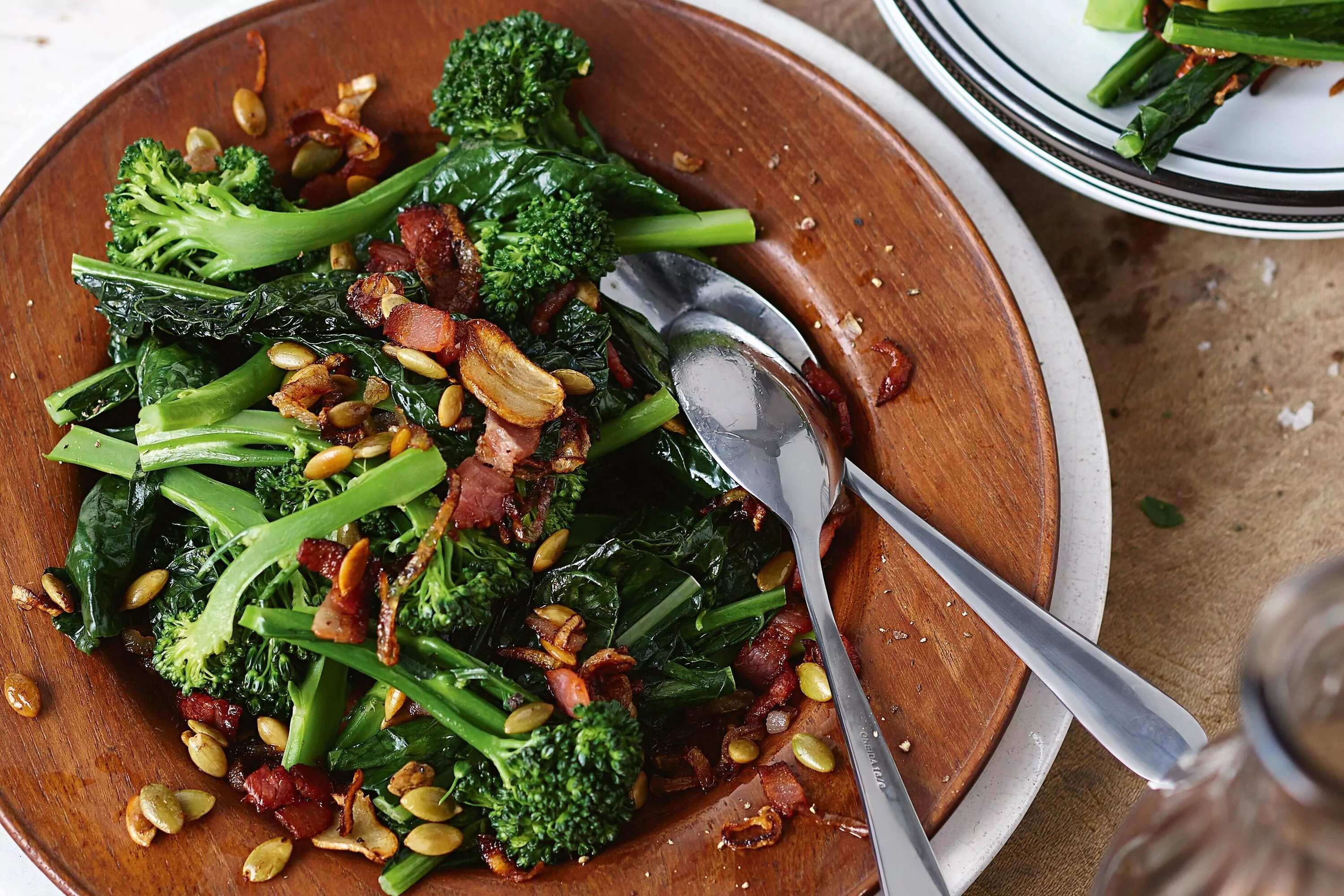 How to make Sauteed Tuscan Cabbage With Crispy Bacon And Pepitas Recipe