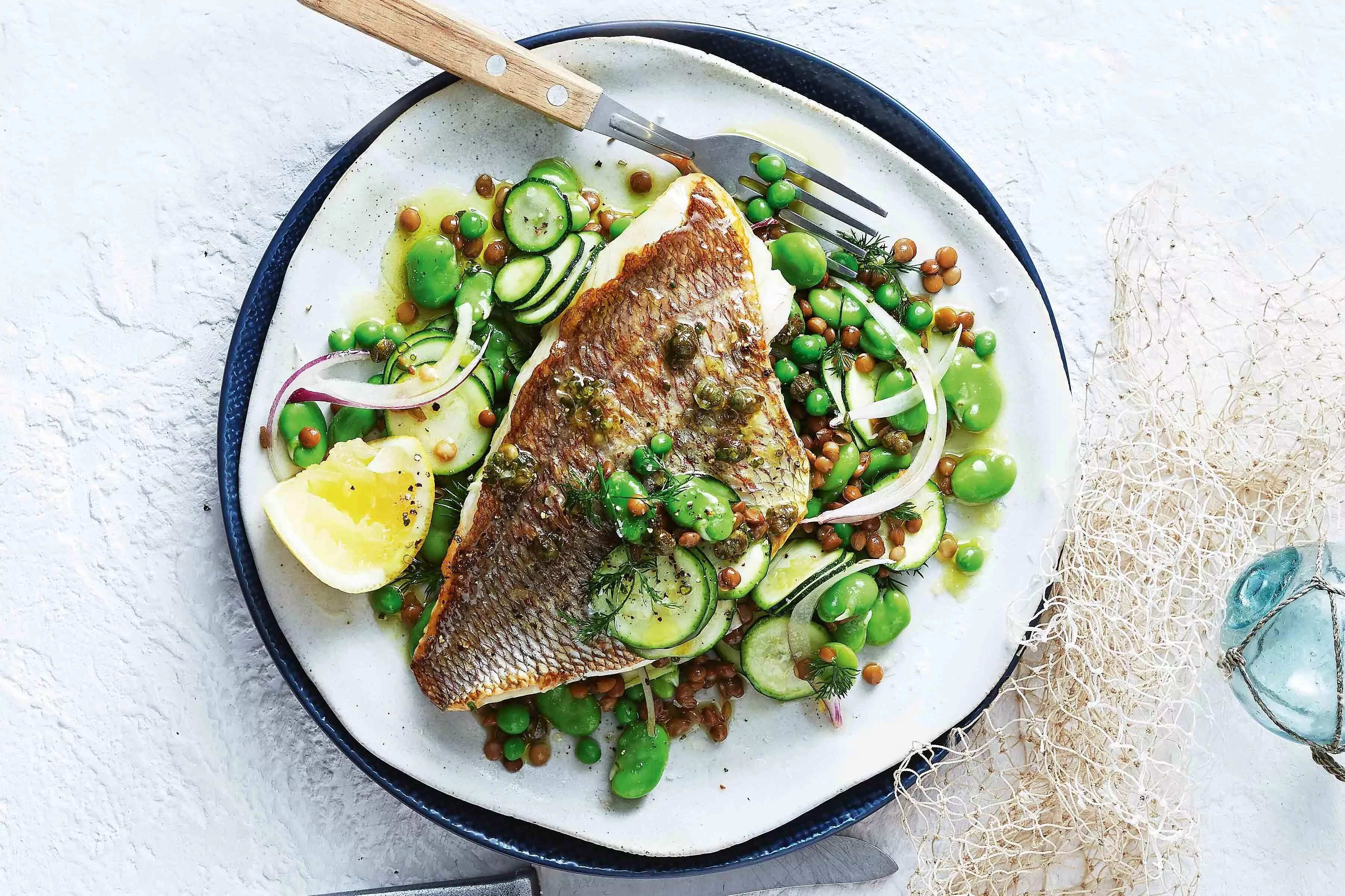 How to make Snapper With Crispy Caper And Lemon Dressing Recipe