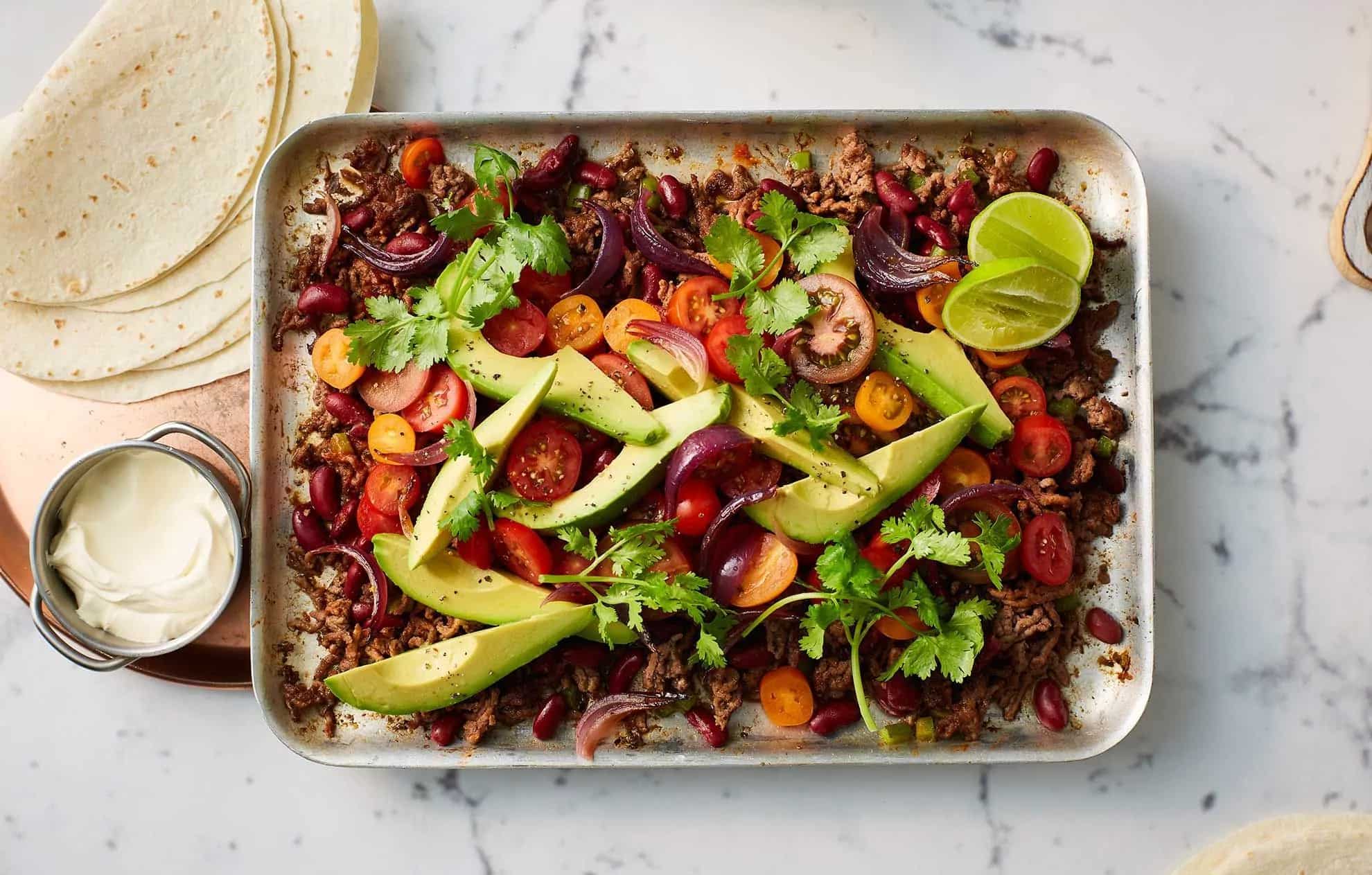 How to make Spicy Cajun Mince Tray Bake Recipe