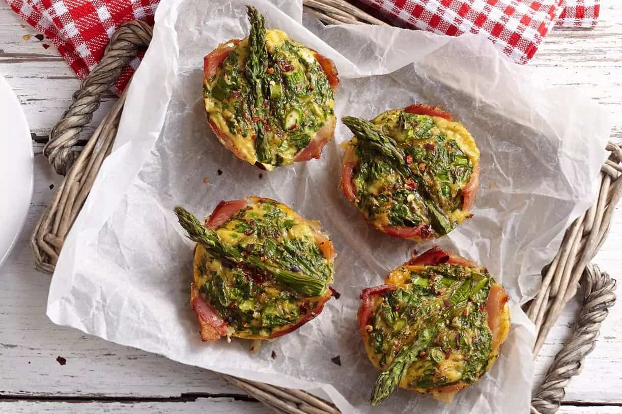 How to make Spring Veg & Bacon Frittatinis Recipe