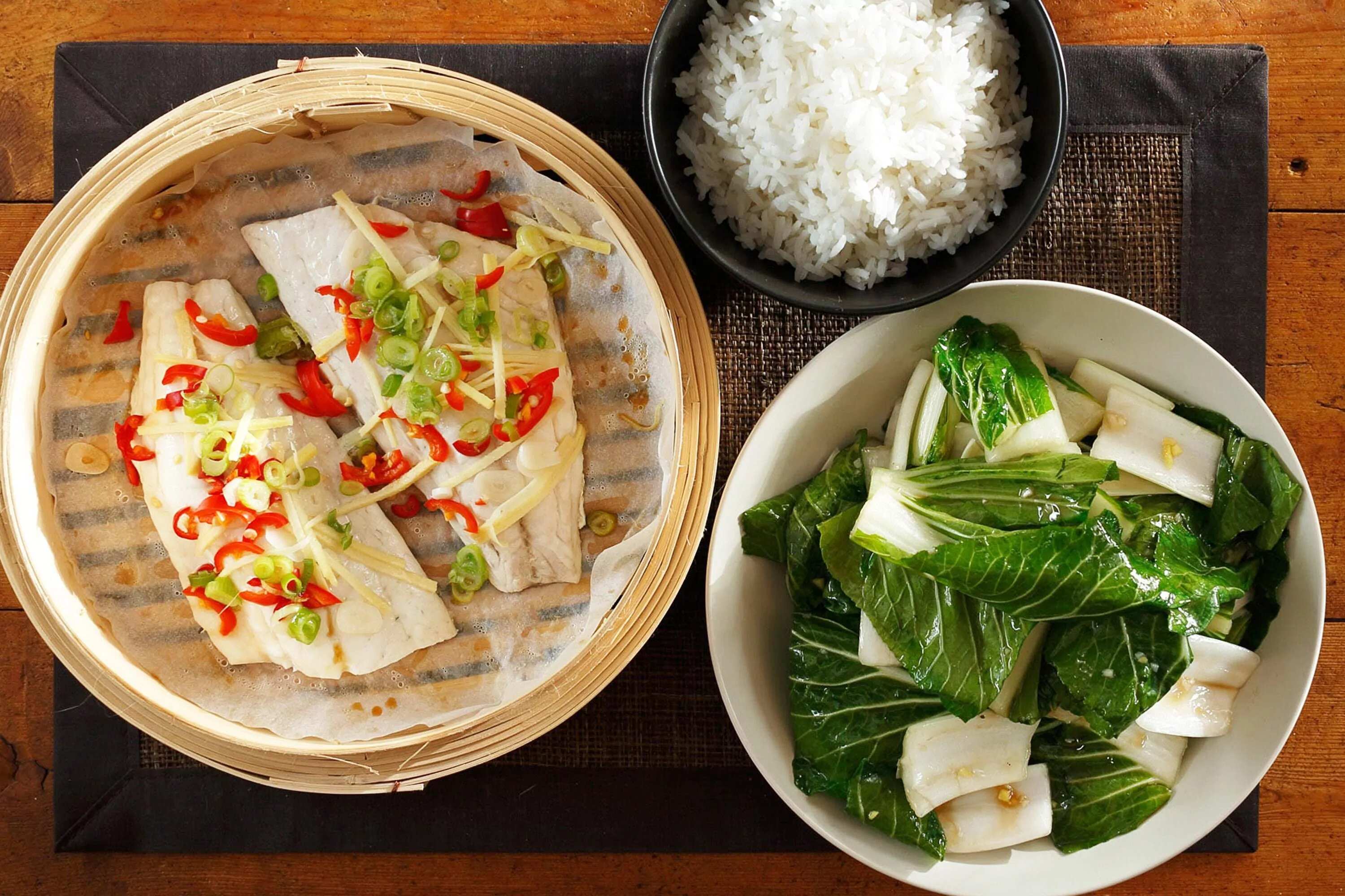 How to make Steamed Snapper And Ginger With Asian Greens Recipe