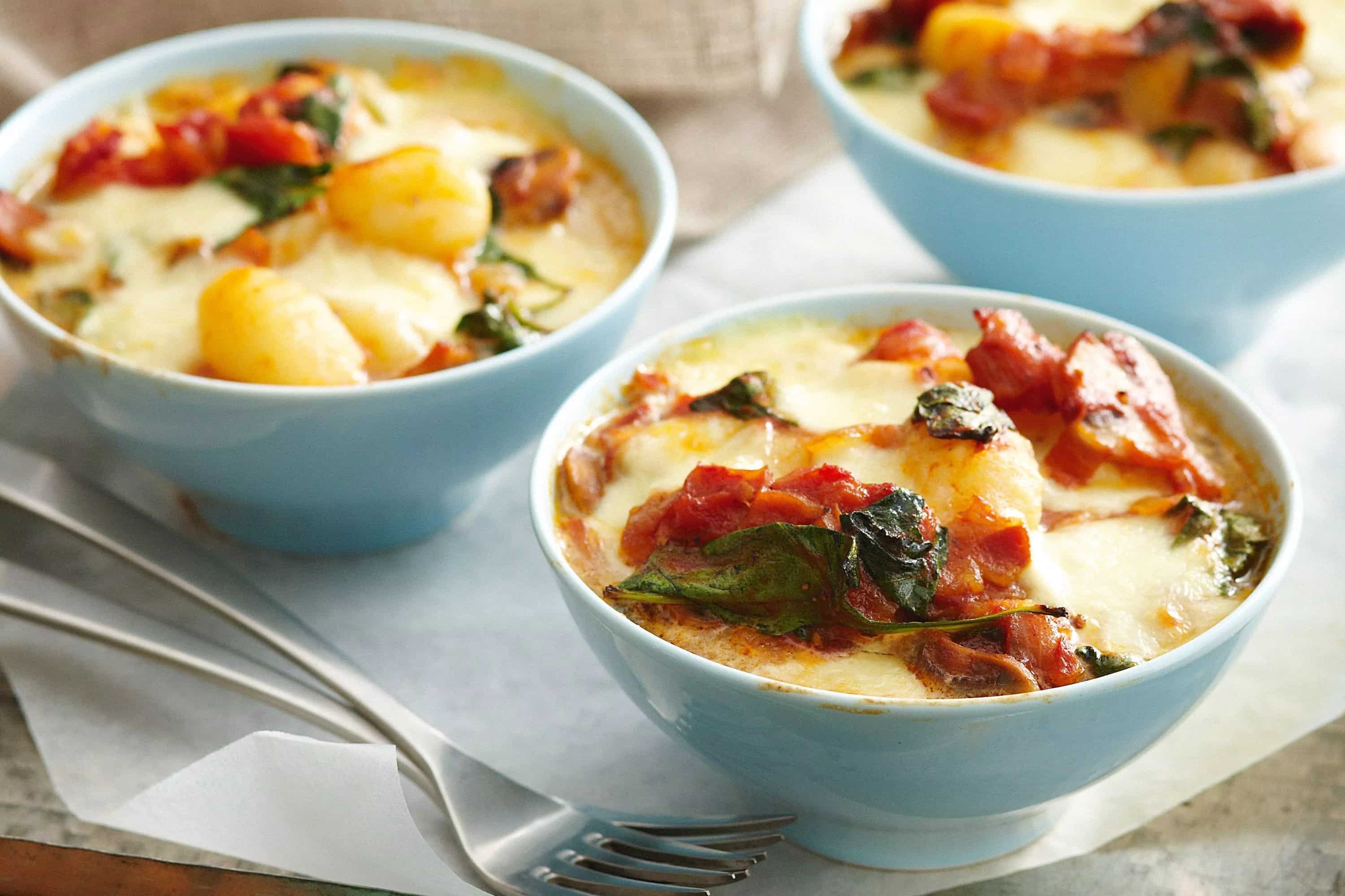 How to make Tomato Bacon & Bocconcini Gnocchi Bake Recipe