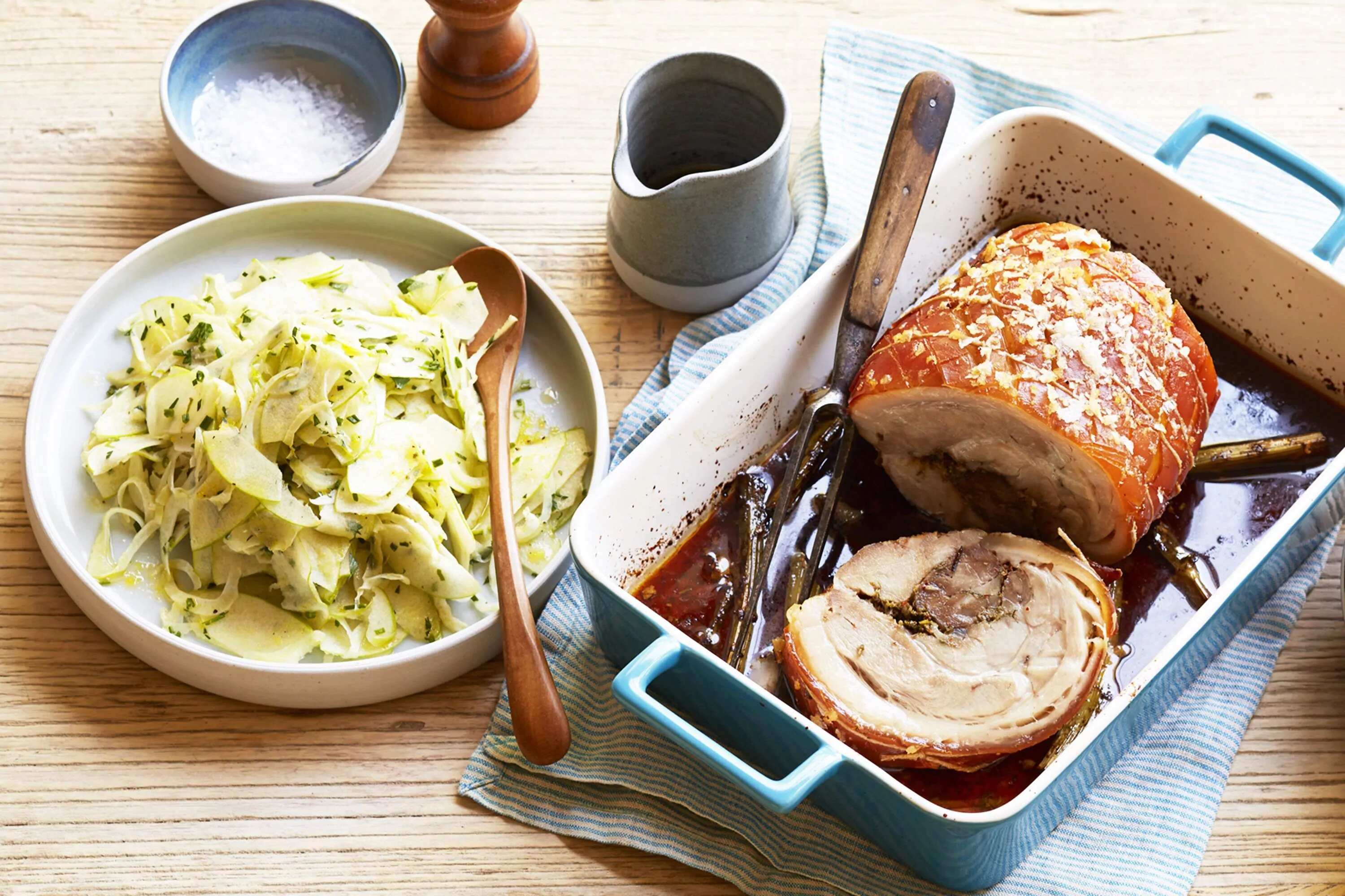How to make Tuscan-style Porchetta With Fennel And Apple Salad Recipe