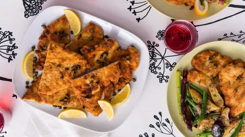 How to make Chicken Schnitzel With Fried Capers Recipe