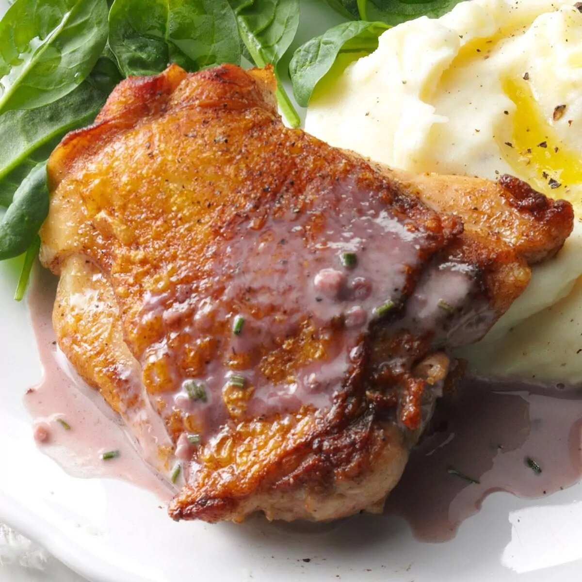 How to make Chicken With Red Wine Cream Sauce Recipe