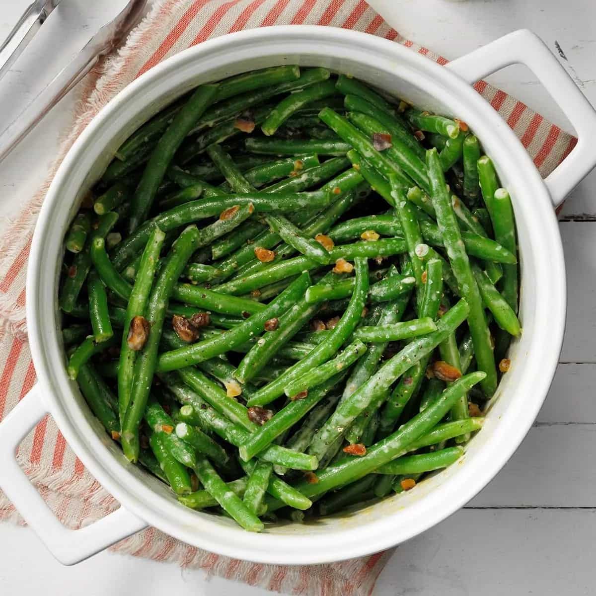 How to make Green Beans With Creamy Pistachio Sauce Recipe