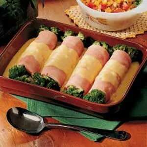How to make Ham And Broccoli Roll-ups Recipe