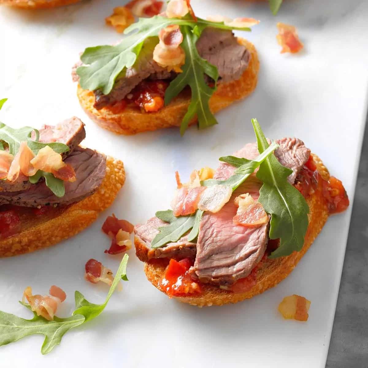 How to make Italian Steak Bruschetta Recipe