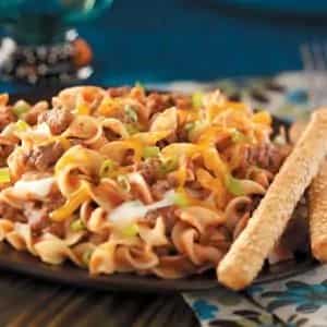 How to make Lighter Hamburger Noodle Casserole Recipe