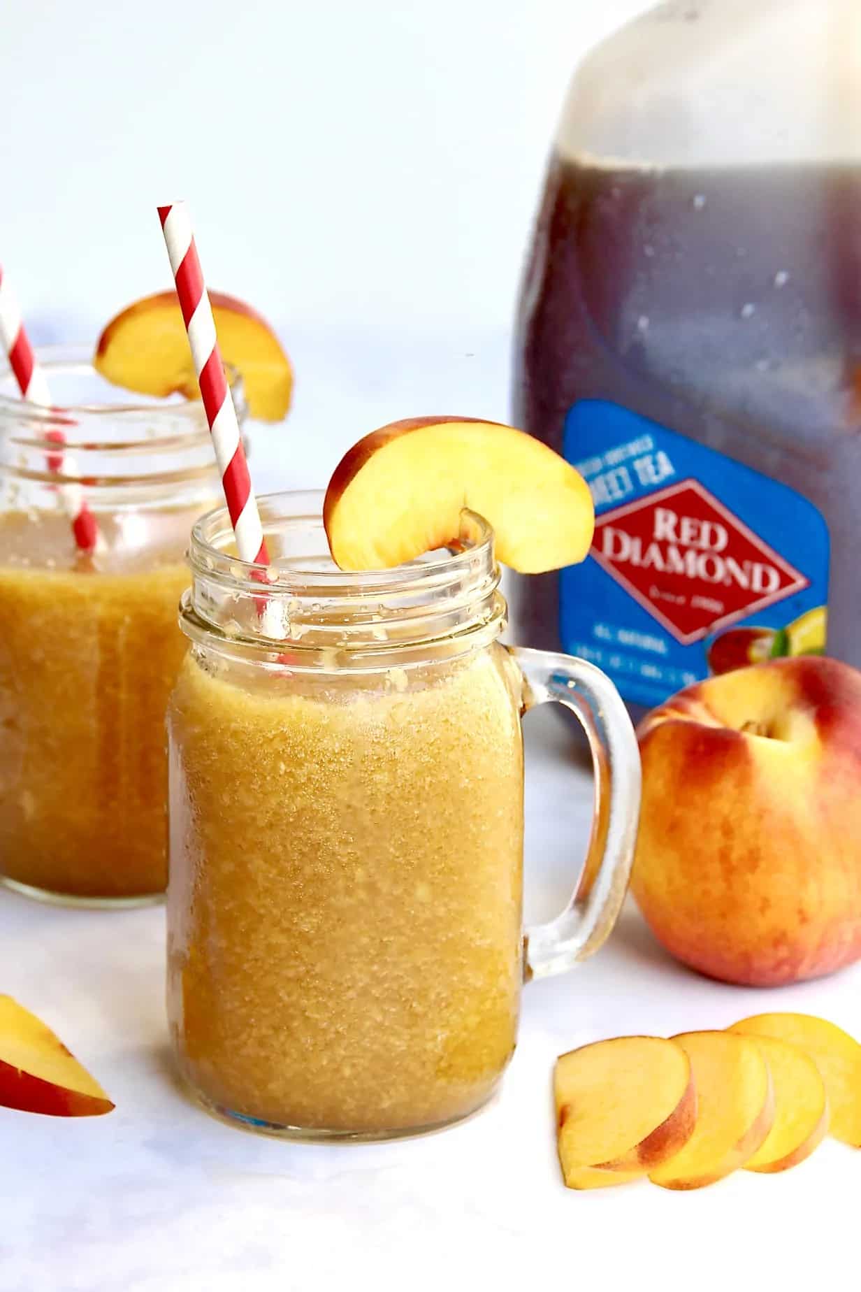 How to make Peach Tea Slushie Recipe