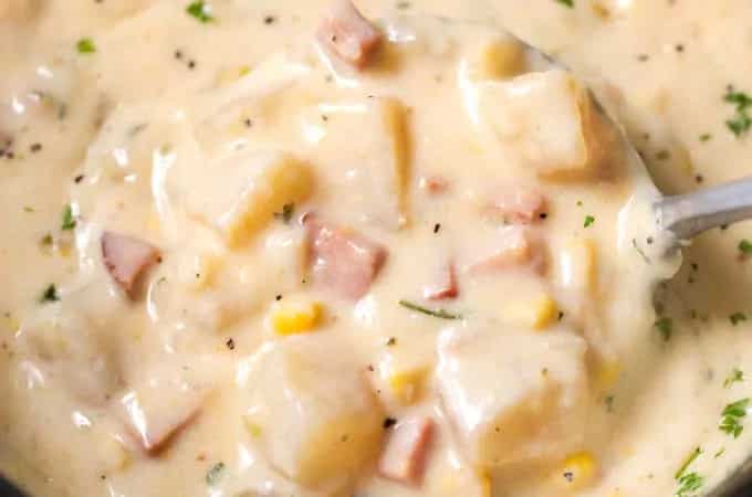 How to make Slow Cooker Cheesy Ham Chowder Recipe