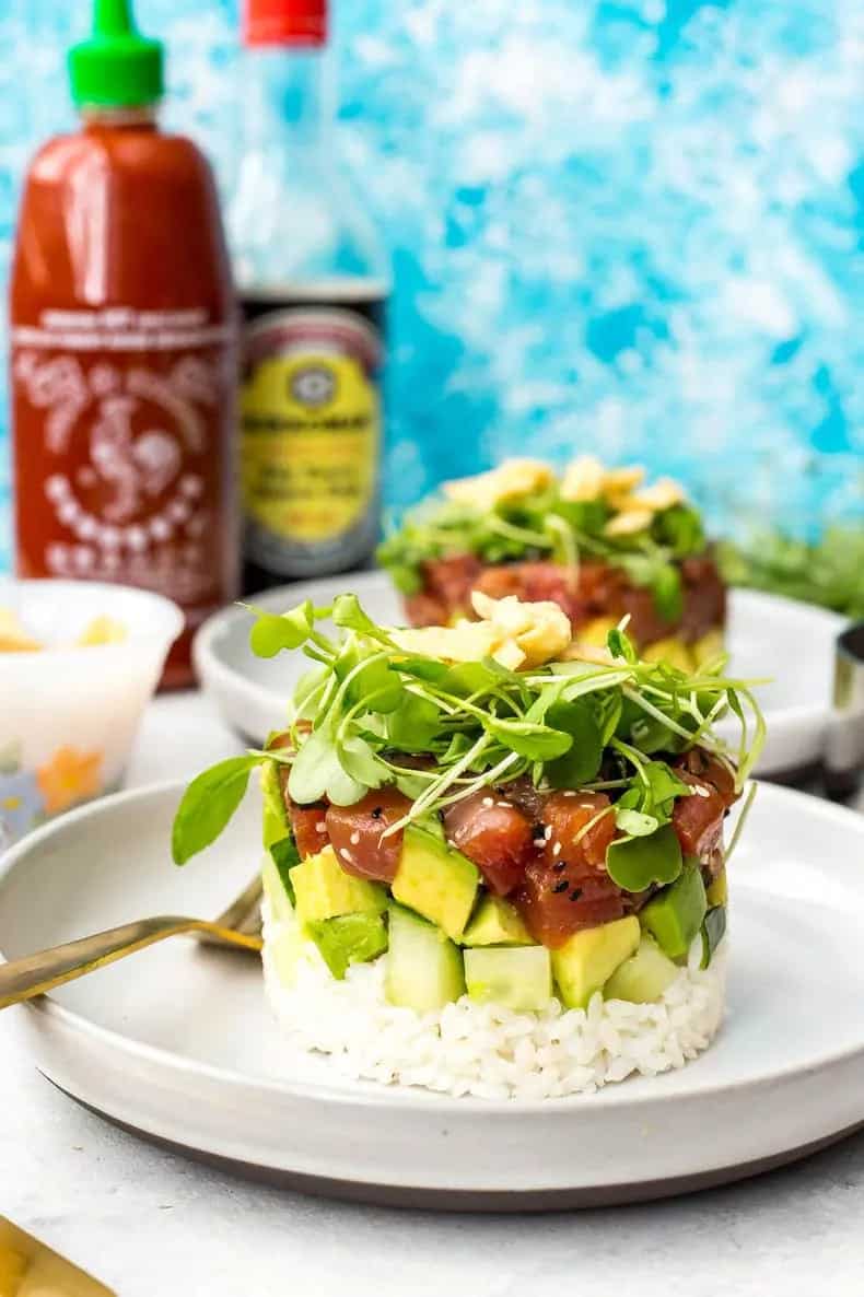How to make Ahi Tuna Sushi Stack Recipe