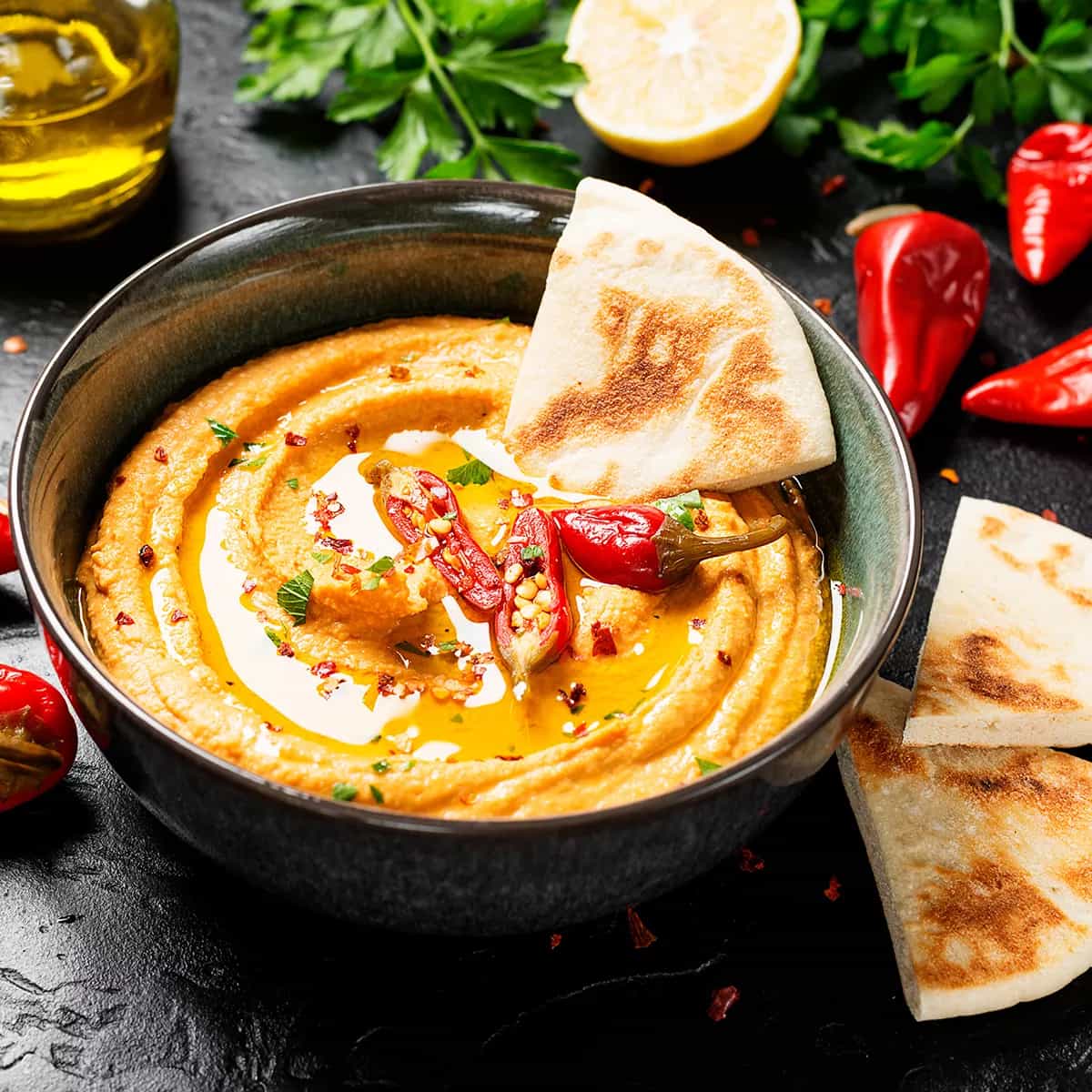 How to make Roasted Red Pepper Humus Recipe