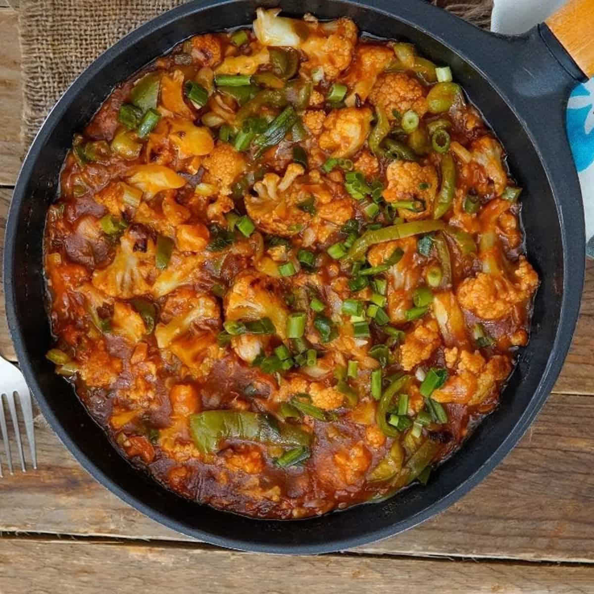 How to make Tawa Gobi Manchurian Recipe