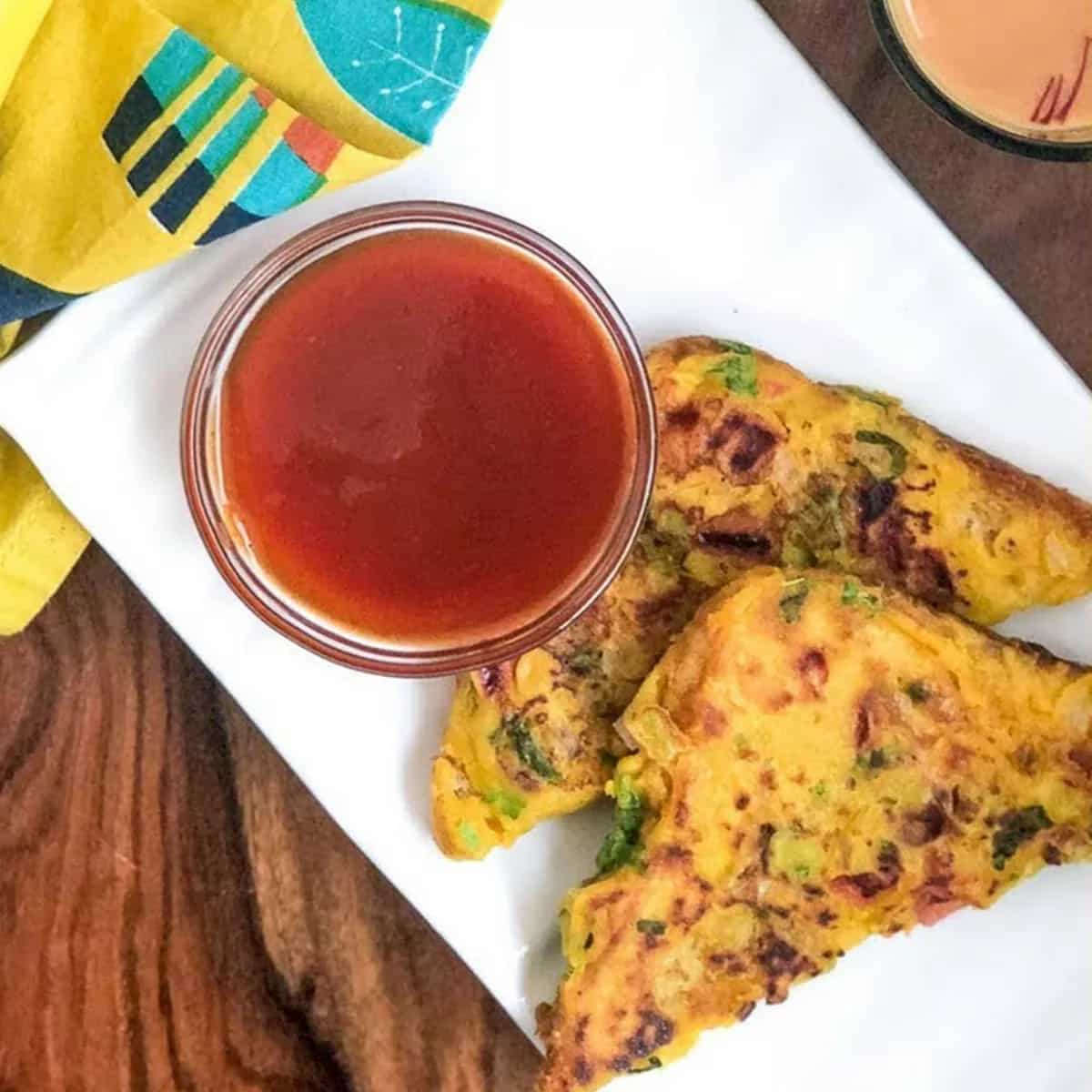 How to make Besan Masala Bread Toast Recipe