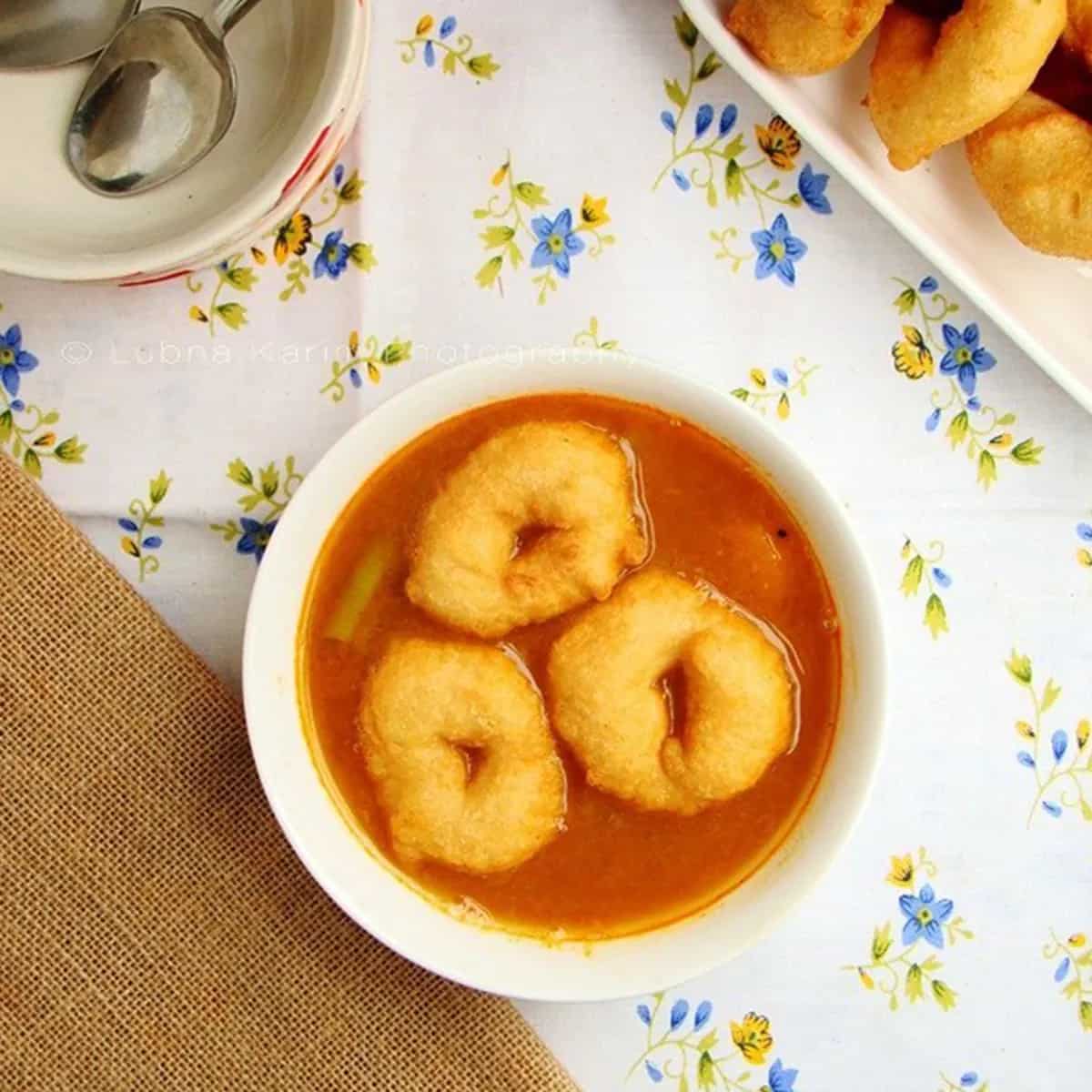 How to make Mini Vada Sambar Recipe