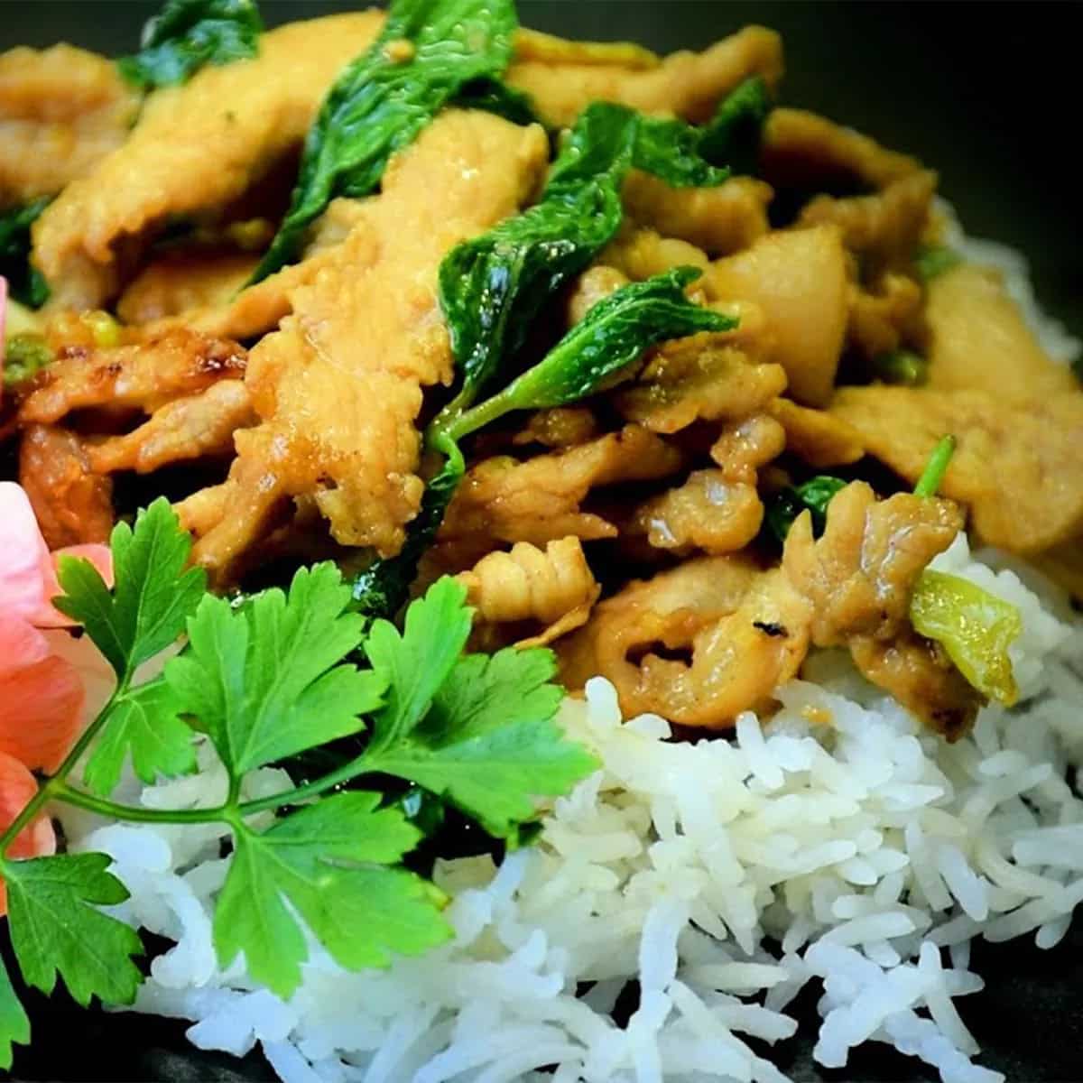 How to make Pork And Mint Stir Fry Recipe