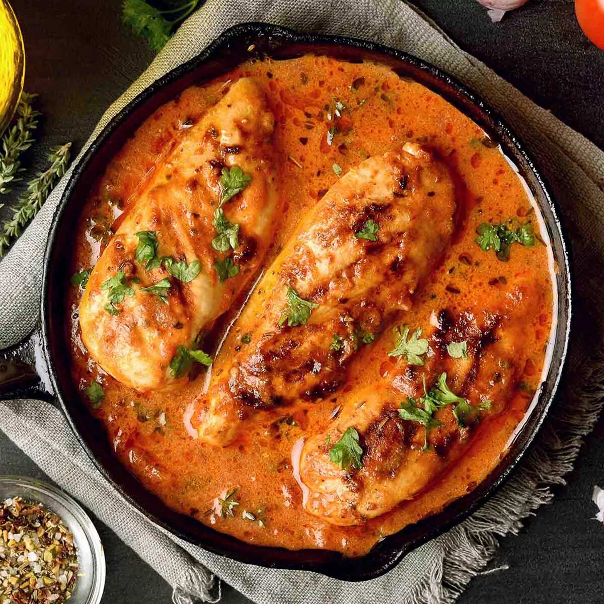 How to make Tomato Basil Chicken Curry Recipe