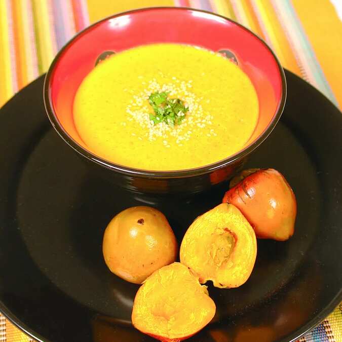 How to make Sopa De Pejibaye Recipe