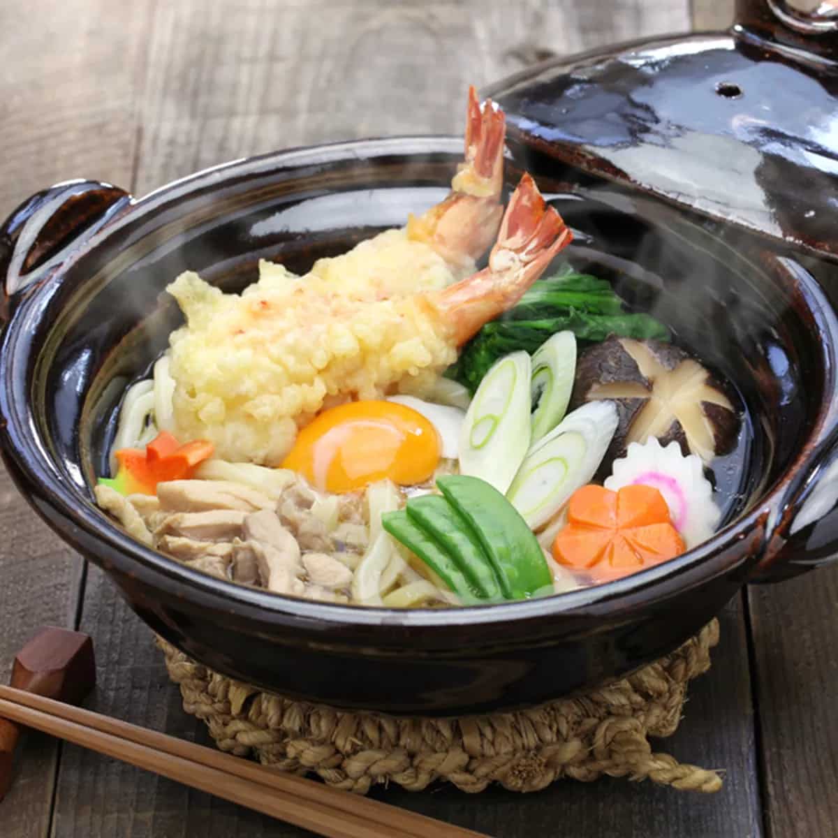 Nabeyaki Udon Recipe Nabeyaki Udon With Hot Spring Eggs ( Onsen