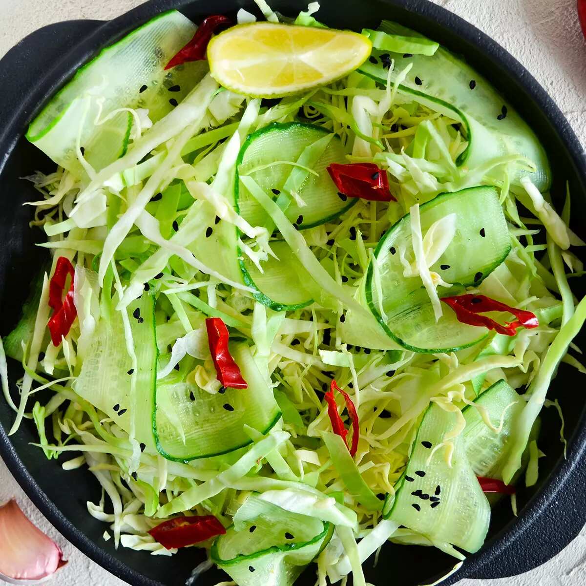 How to make Chinese Garlic Cucumber Salad Recipe