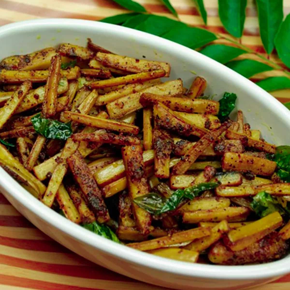 How to make Vazhakka Mezhukupuratti Recipe