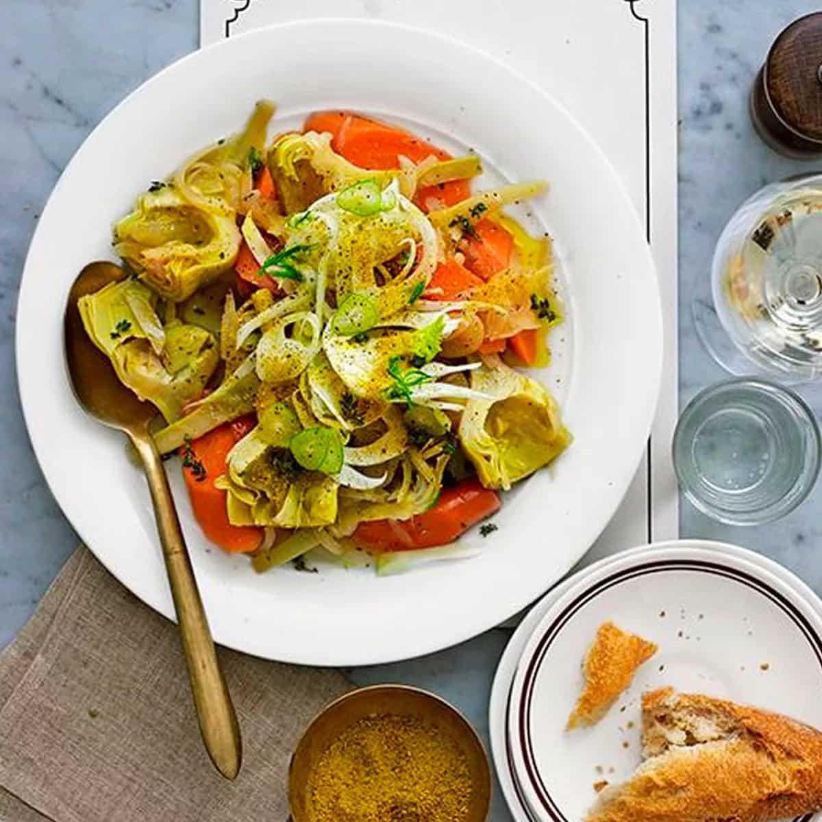 How to make Barigoule Of Spring Vegetables Recipe