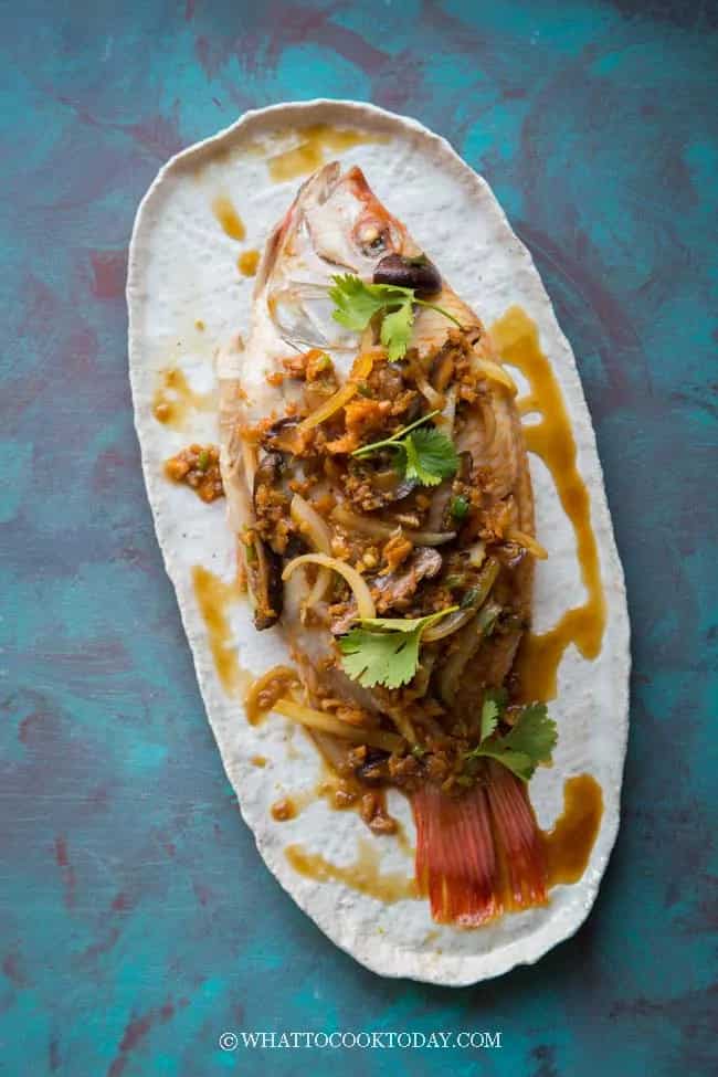 How to make Chinese Steamed Whole Fish With Preserved Radish Recipe