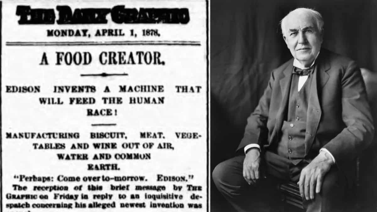 Edison's Edible 'Invention': A Machine To Feed The World