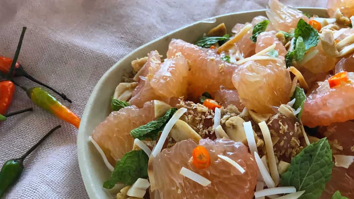 Pomelo Chaat: The Tangy Autumn Fruit