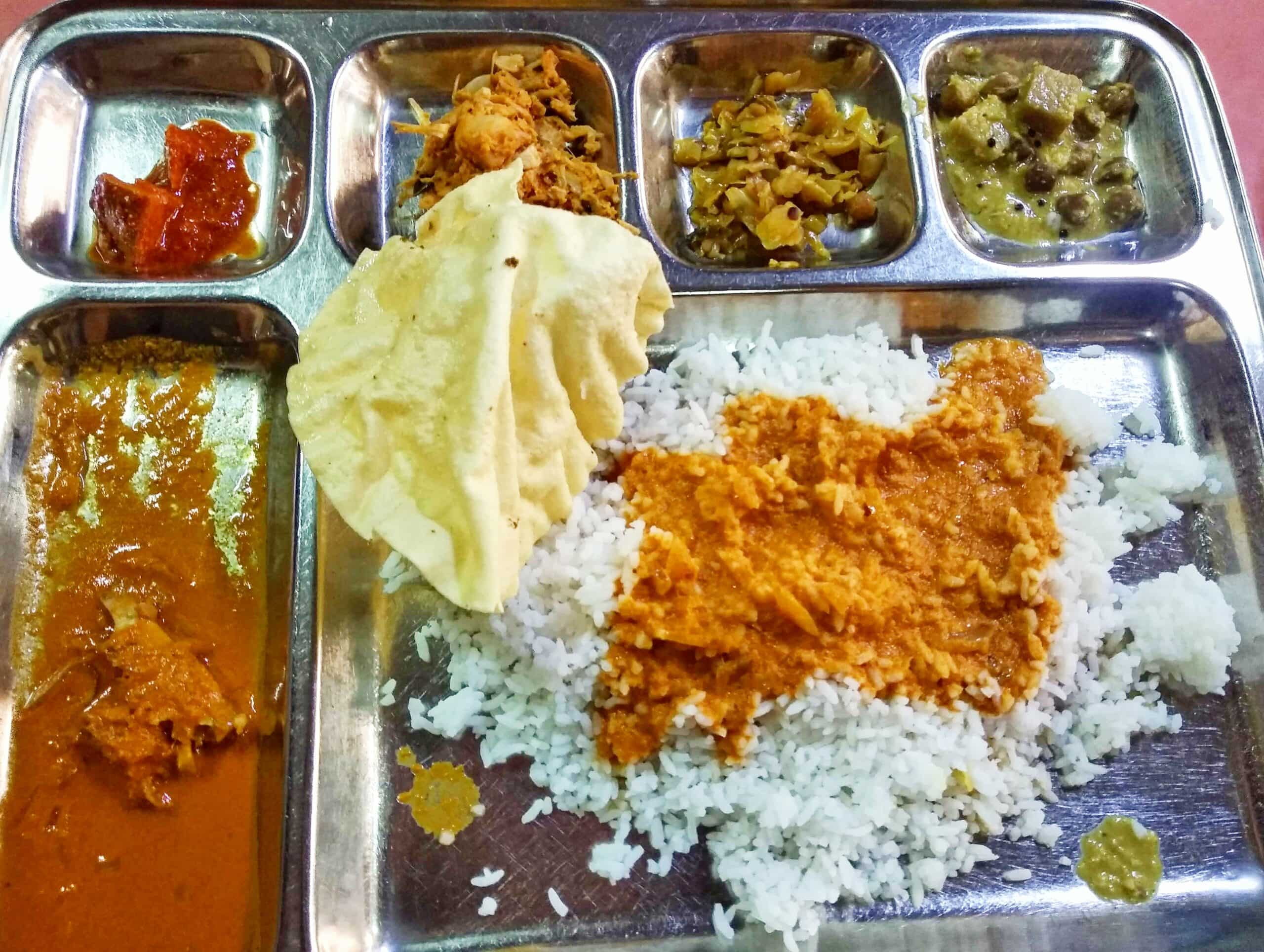 Different South Indian Thalis