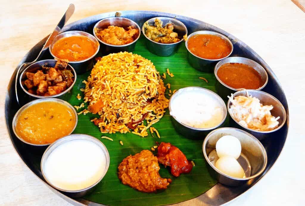 Different South Indian Thalis
