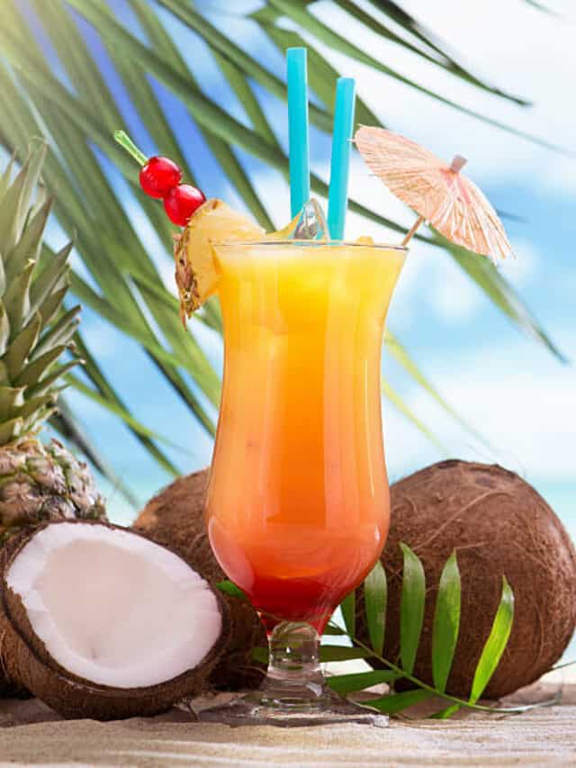 Coconut Sunrise: A Vibrant Coconut Rum Cocktail