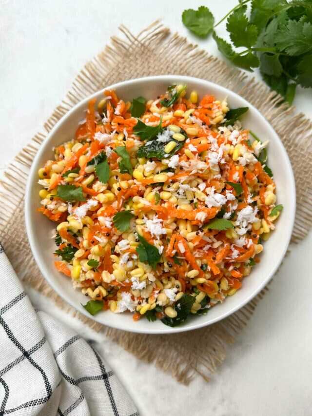 Maharashtrian Mugachi Koshimbir: A Delicious Vegan Salad