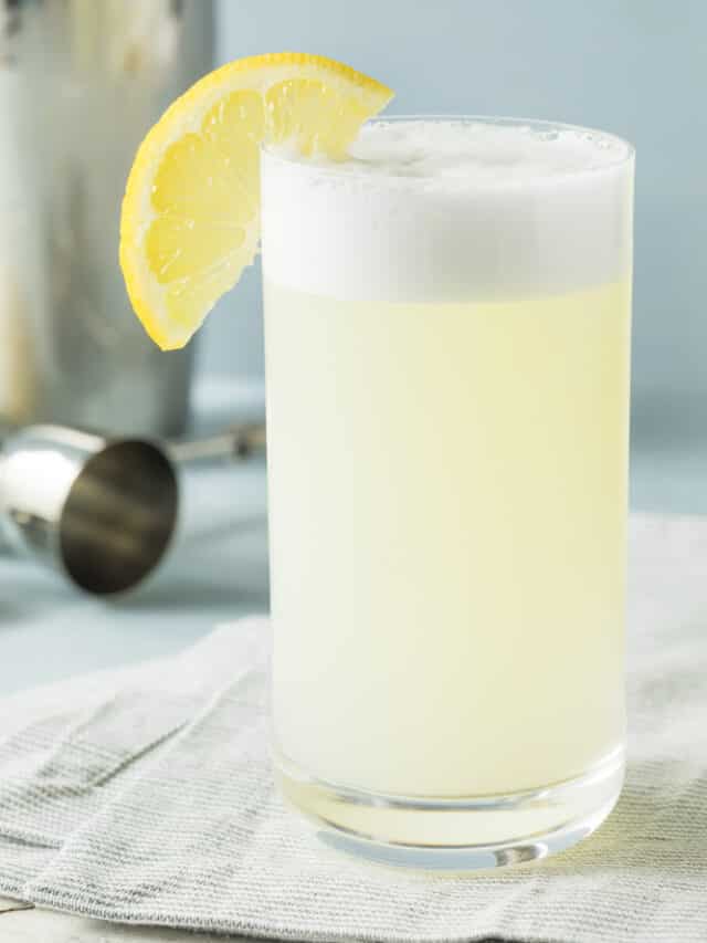 Gin Fizz, A Frothy Refreshing Cocktail
