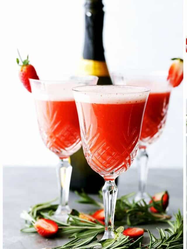 Make Rossini Cocktail For Your Next House Party