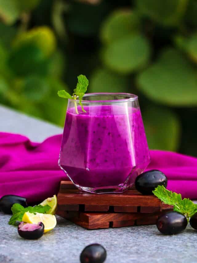 Tasty and Tangy Jamun Mocktail