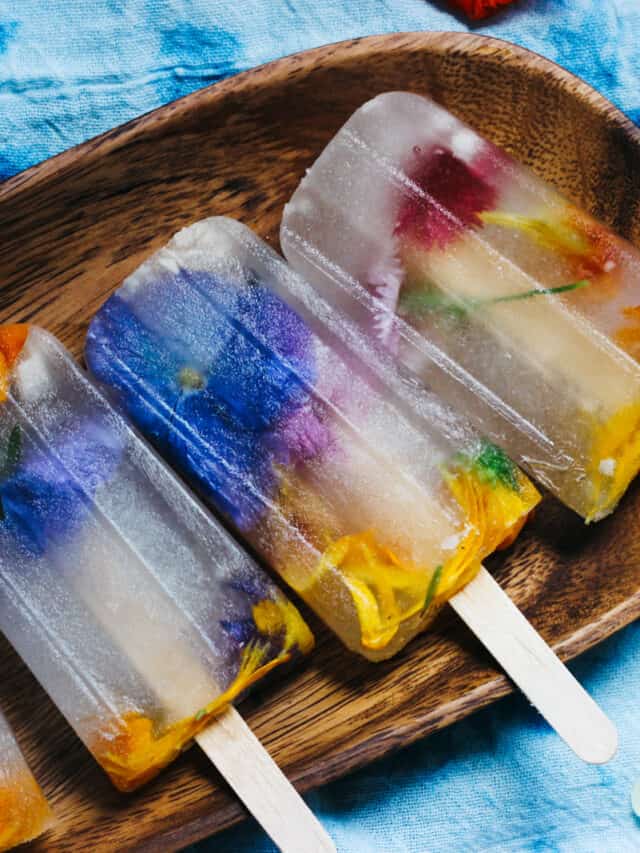Edible Flower Dye Popsicles For A Splash Of Colour On Holi