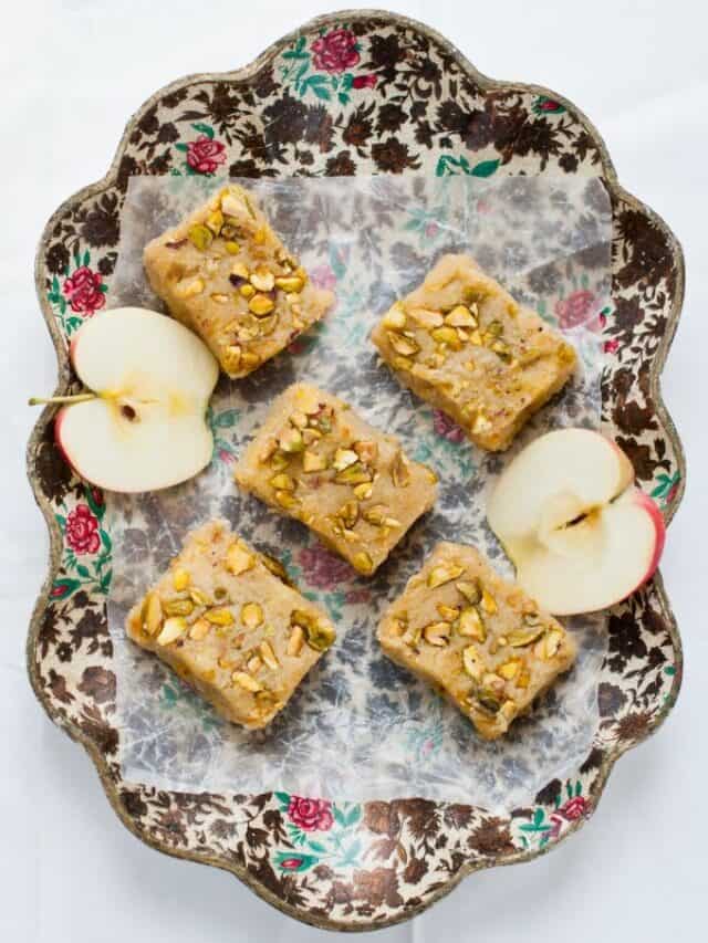 Sweet And Smooth Apple Barfi