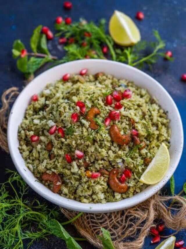 Try This Green Poha - Healthy And Tasty