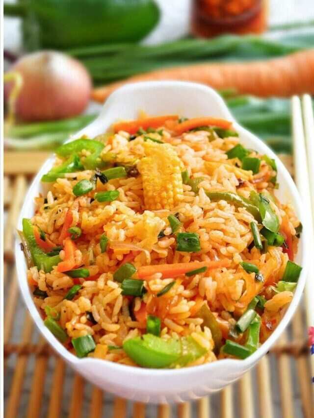 Schezwan Fried Rice, Indo-Chinese Dinner Special
