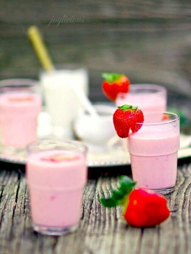 Make This Strawberry Coconut Lassi At Home