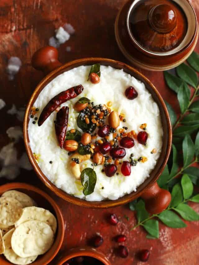 South Indian Curd Rice, A Perfect Summer Lunch Delight