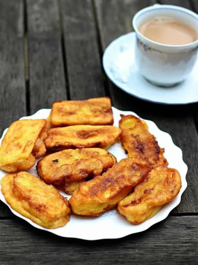 Crispy Pazham Pori From Kerala, A Ripe Banana Munchie