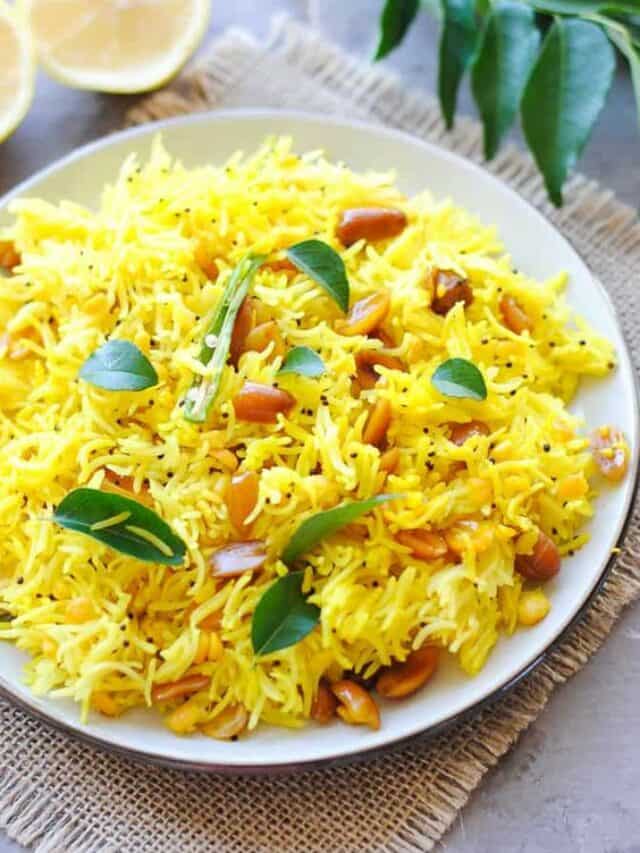 Zesty Delight: Tangy South Indian Lemon Rice