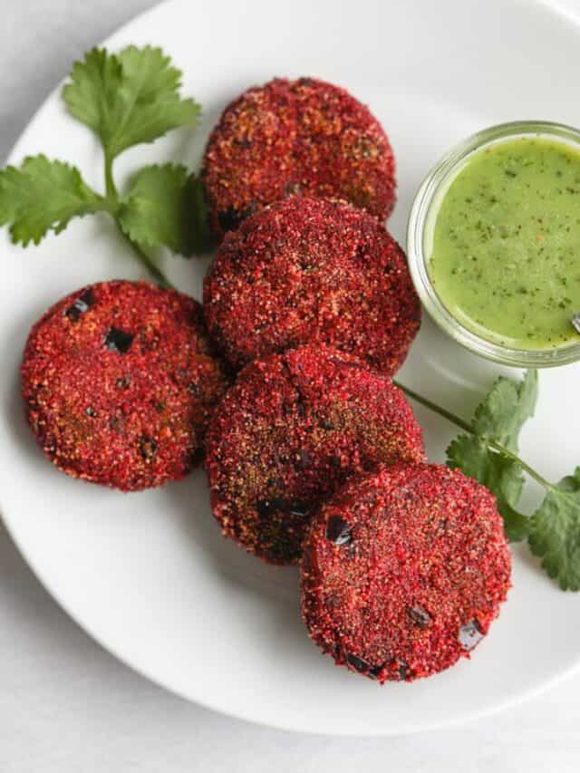 Beetroot Air Fried Pakoras A Nutritious Steak On Monsoon Munching